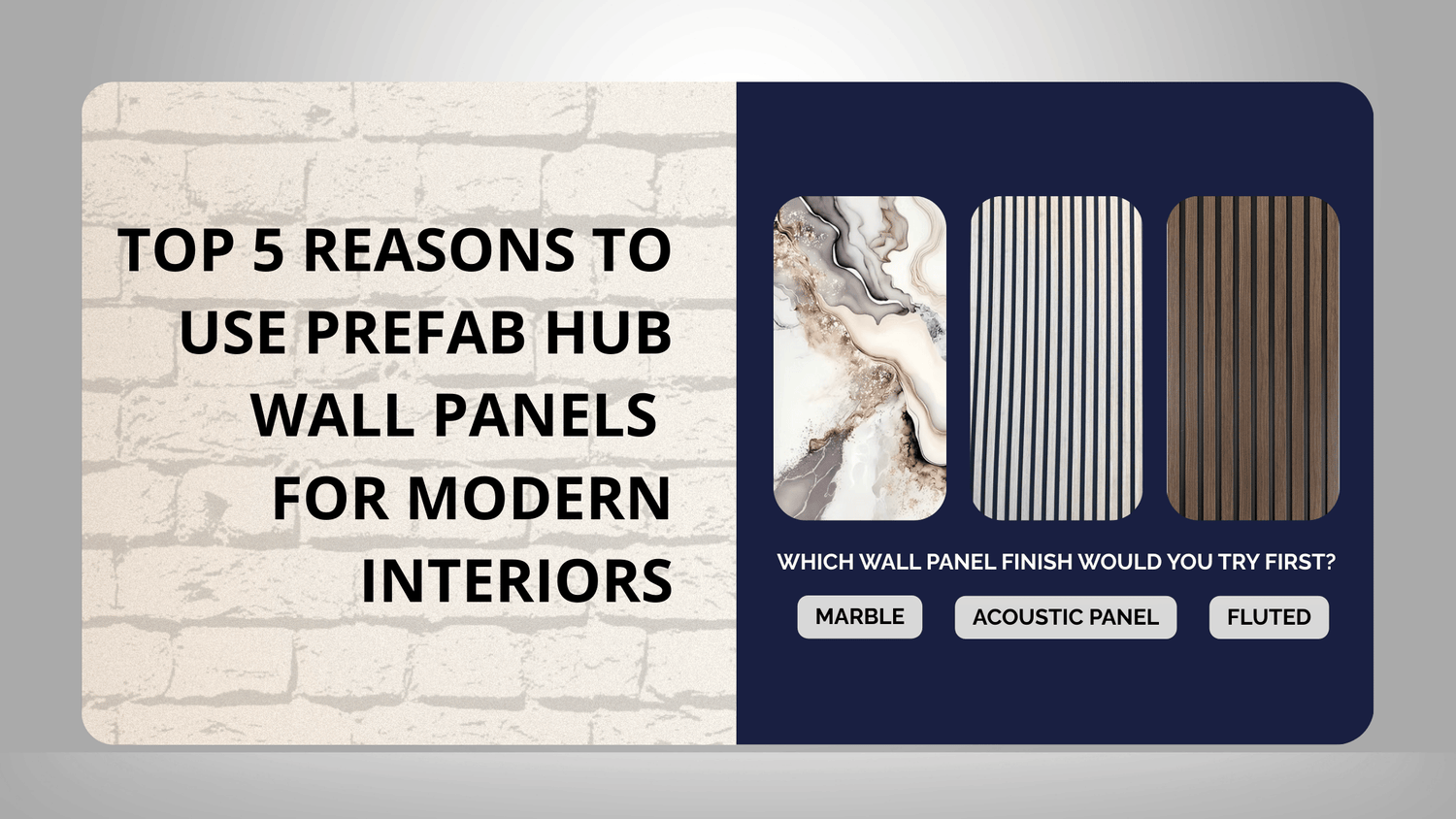 Top 5 Reasons to Use Prefab Wall Panels for Modern Interiors – Prefab Hub