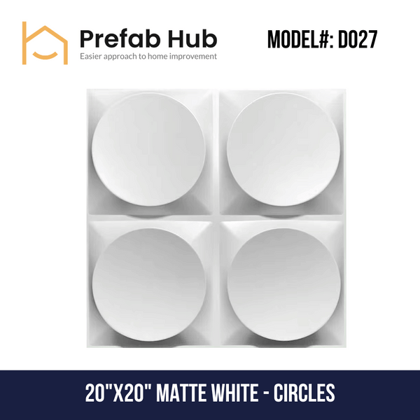 3D PVC Wall Panel - Circle Design – Prefab Hub